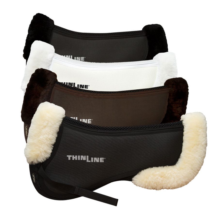 Trifecta Cotton Half Pad With Sheepskin Trim - ThinLine Australia